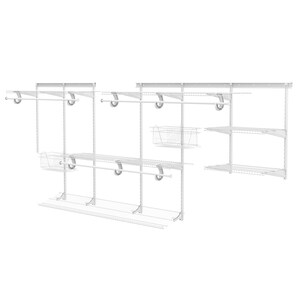Everbilt 7 ft. to 10 ft. Closet System with 5 Adjustable Shelves, Wire ...