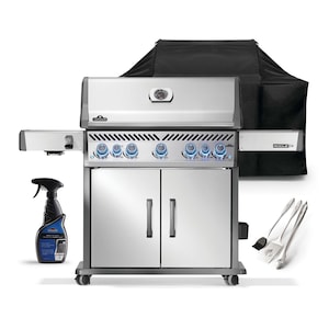 Napoleon Rogue PRO 625 Stainless Steel 4-Burner Propane BBQ Grilling ...